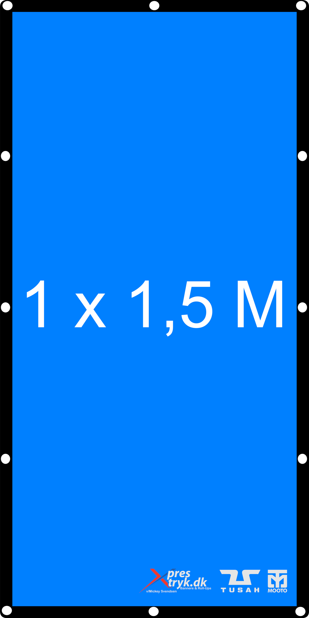 1 x 1,5 Meter - Bannere (Til indenfor) - Taekwondoudstyr.dk